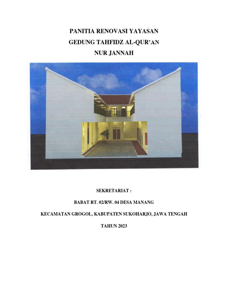 Proposal Pembangunan Nur Jannah | PDF