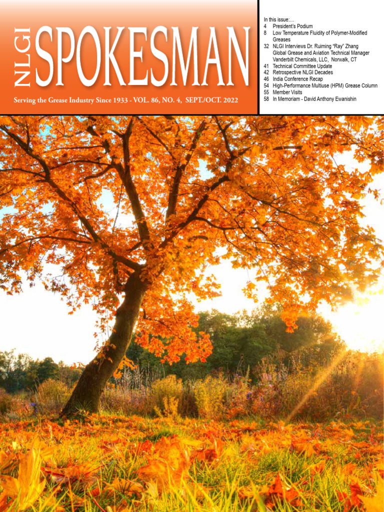 Sept Oct 2022 NLGI Spokesman | PDF
