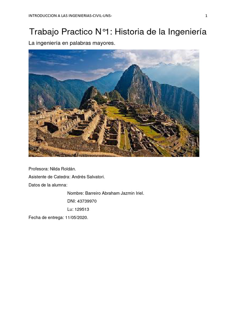 Historia de La Ingenieria Inca | PDF | Imperio Inca