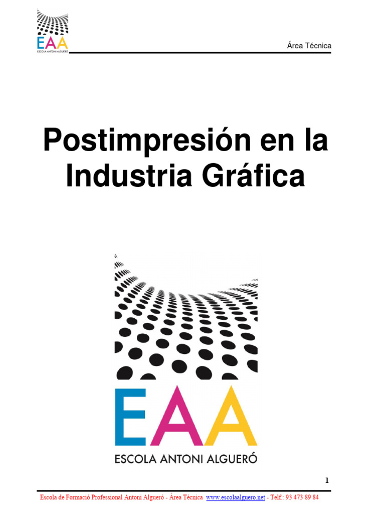 Procesos de Postimpresión Gráfica | PDF | Encuadernación | Libro de ...