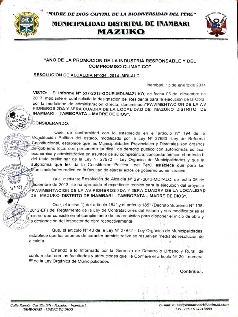 Resol Designacion Residente | PDF