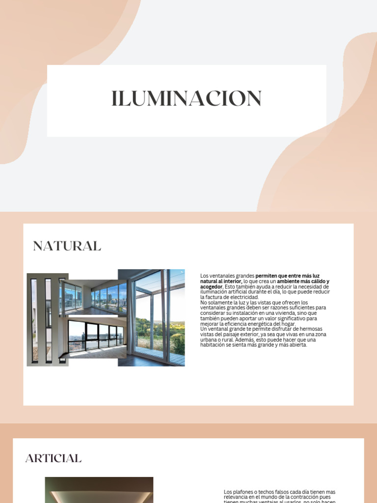 Iluminacion Natural y Artificial | PDF