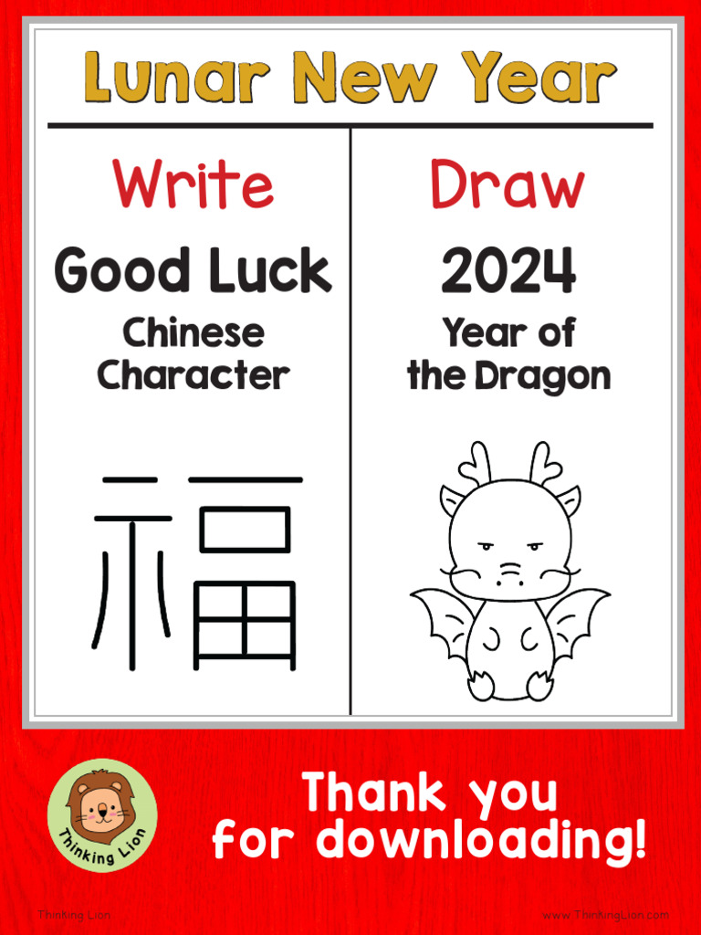 Draw Write: Lunar New Year | Download Free PDF | Chinese Zodiac | East Asia