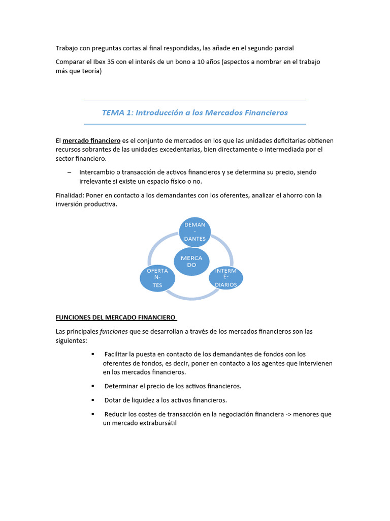 Op Banca y Bolsa TEMARIO | PDF | Renta Fija | Puesta en seguridad