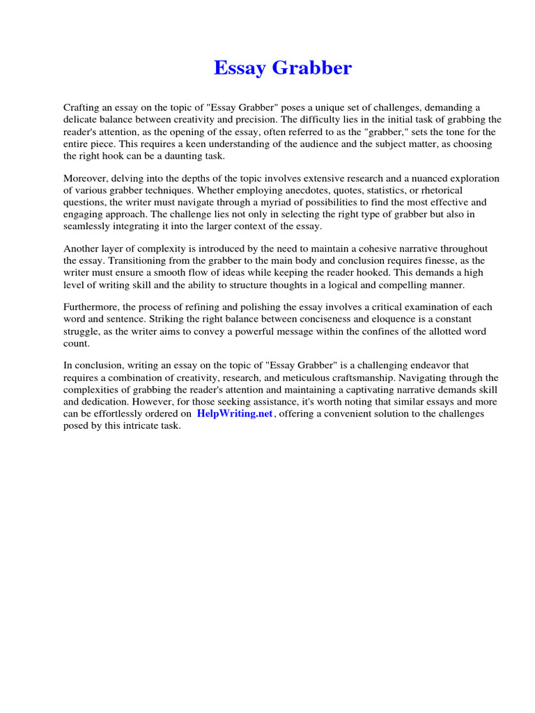 Essay Grabber | PDF | Transport Layer Security | Network Socket