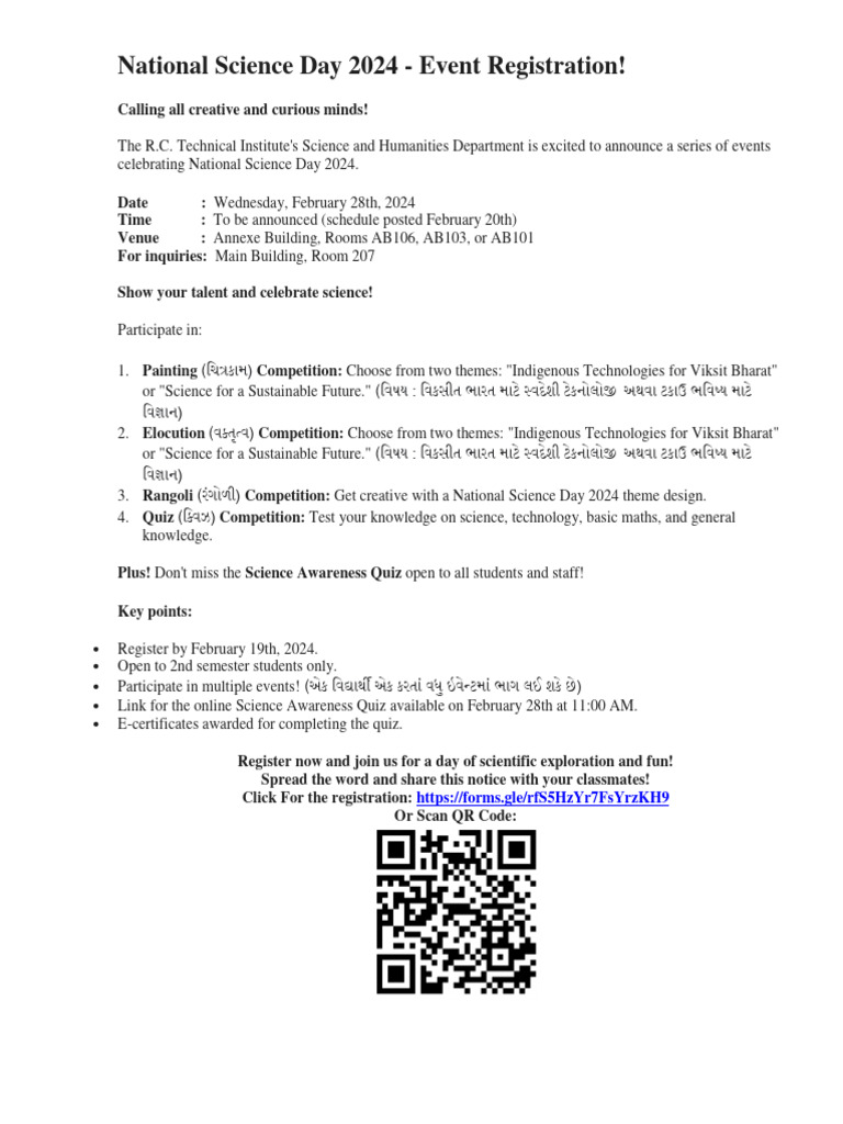 National Science Day | PDF