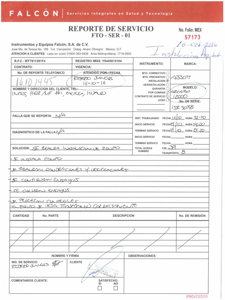 Inst I2000 Pachuca | PDF