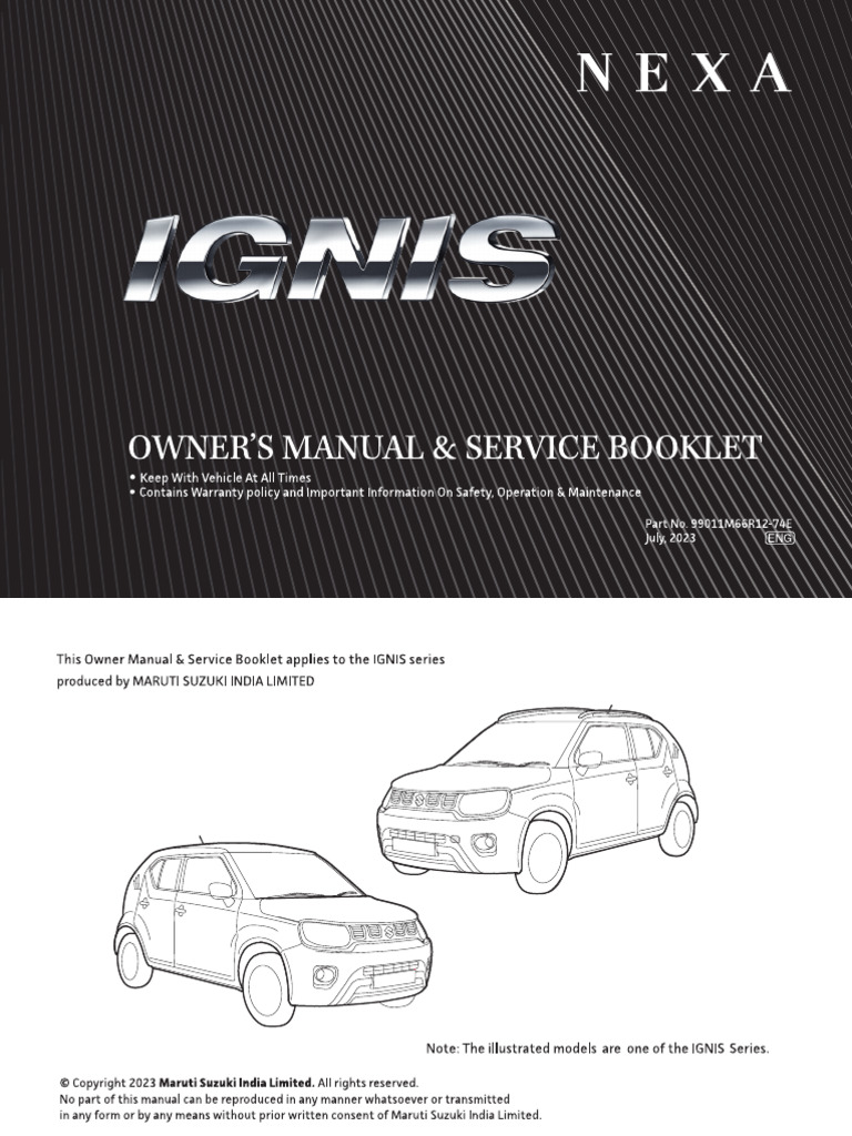 Ignis Manual 1 | PDF | Automotive Industry | Vehicle Technology