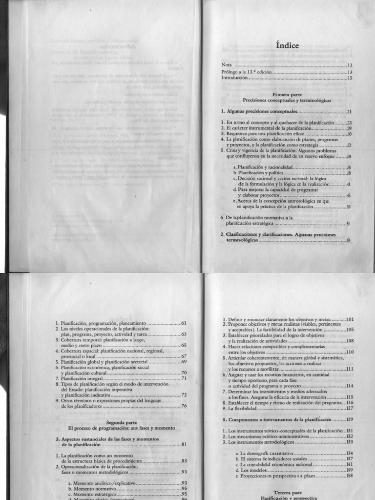 Introduccion A La Planificación Ander-Egg Cap 1 | PDF