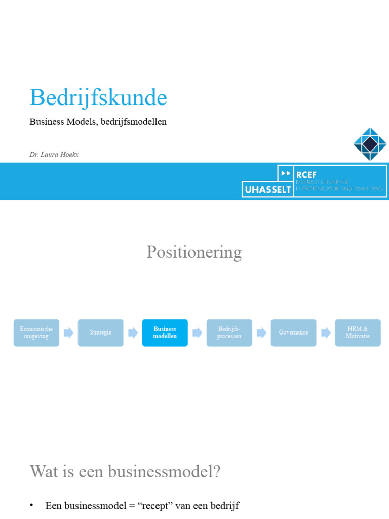 HC Businessmodellen 2023-2024 | PDF