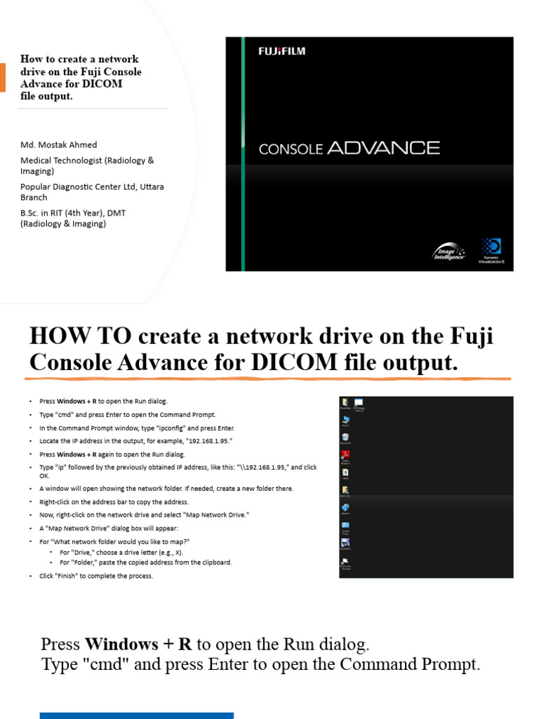 Create Network Drive for Fuji DICOM | PDF | Command Line Interface ...