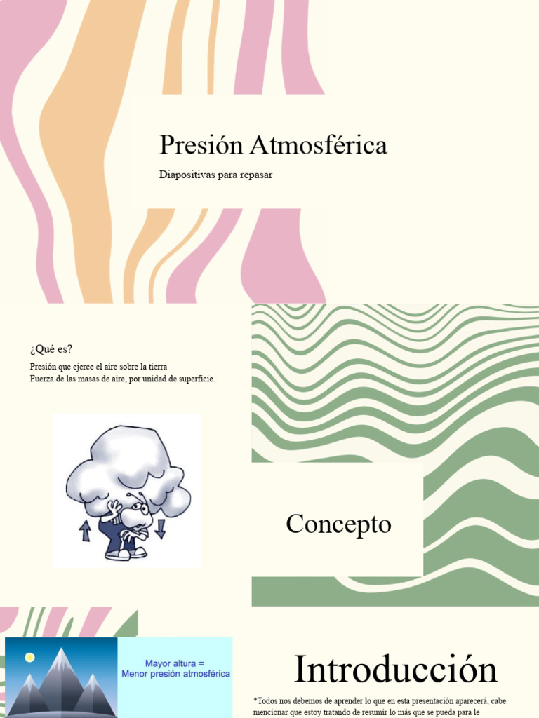 Presión Atmosférica | PDF | Presión atmosférica | Pascal (Unidad)
