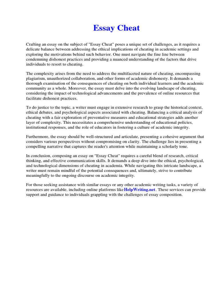 Essay Cheat | PDF | Virtualization | Essays