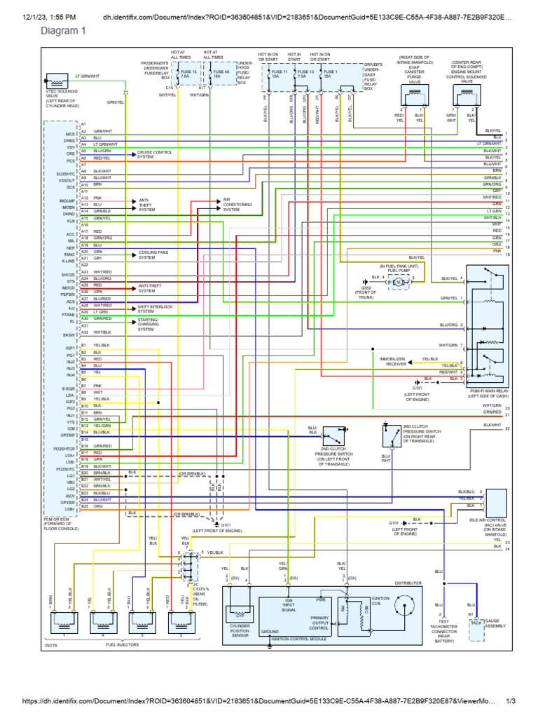 2000 Honda Accord Wiring Harness Diagram