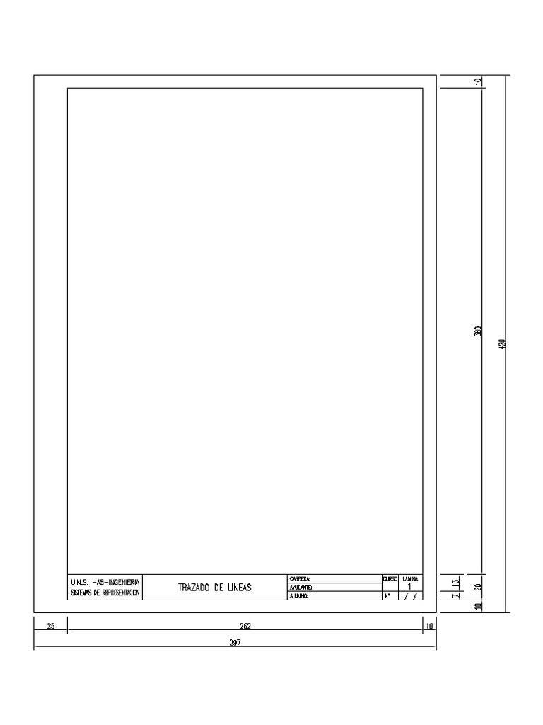 FORMATO A3 Rotulo Con Medidas | PDF