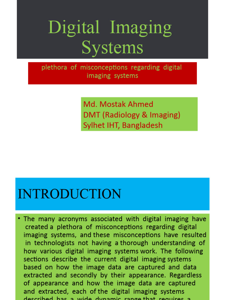 Digital Imaging System | PDF