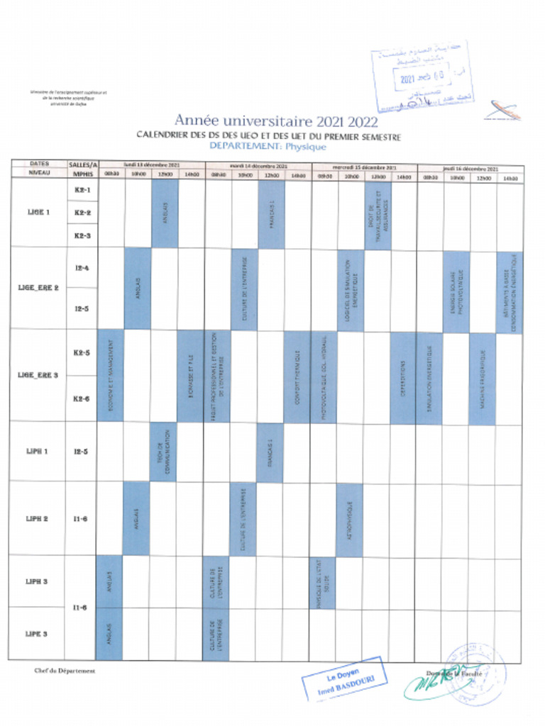 Affichage Cal DS S1 21-22 | PDF