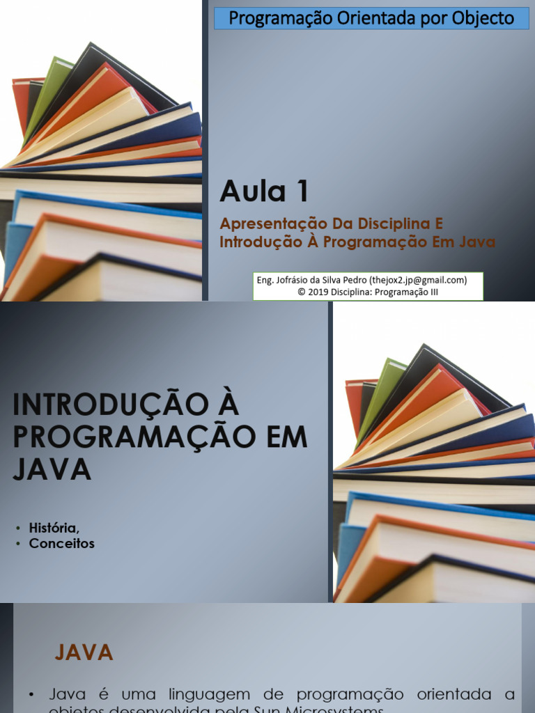 Aula 1 | Download grátis PDF | Java (linguagem de programação) | Java ...
