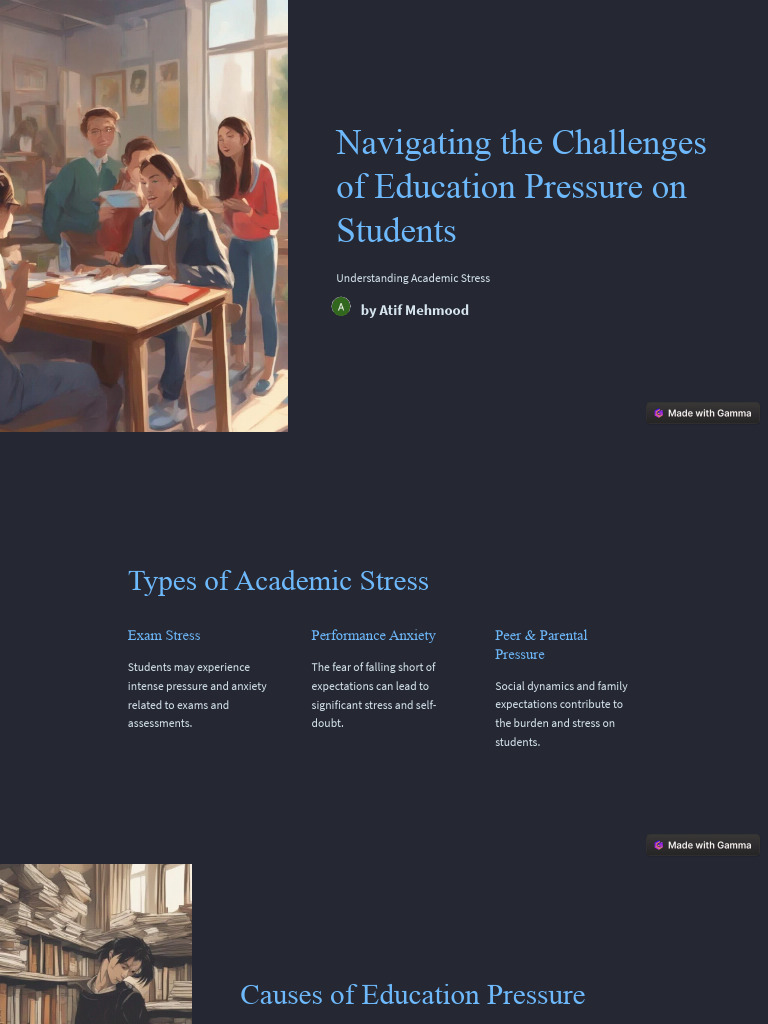 Navigating The Challenges of Education Pressure On Students | PDF ...