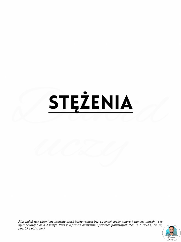 Zadania Stezenia CKE | PDF