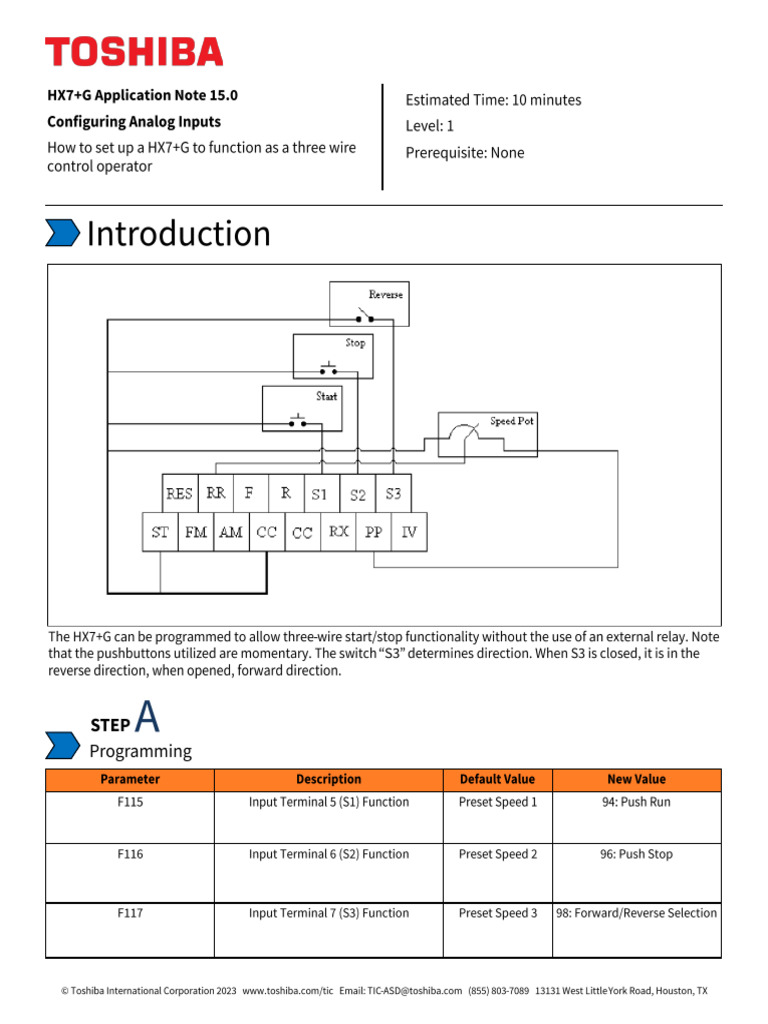 HX7+G App Note 15.0 Three Wire Control | PDF
