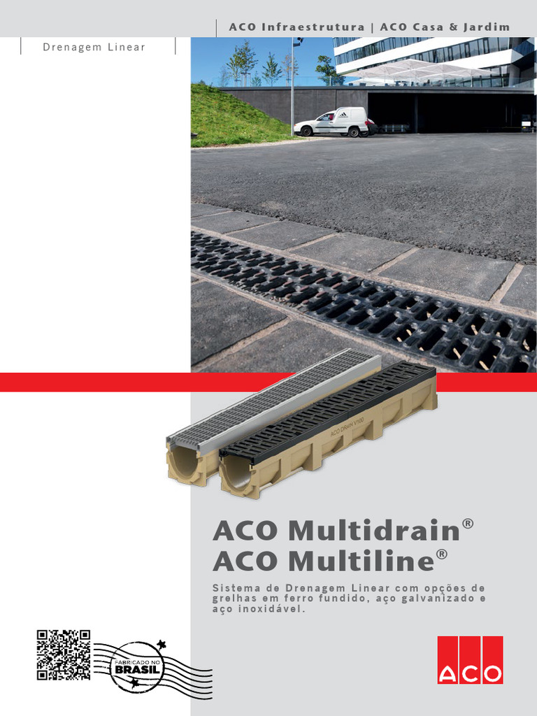 Catálogo ACO Multidrain Multiline | PDF | Polímeros | Mecânica dos fluidos