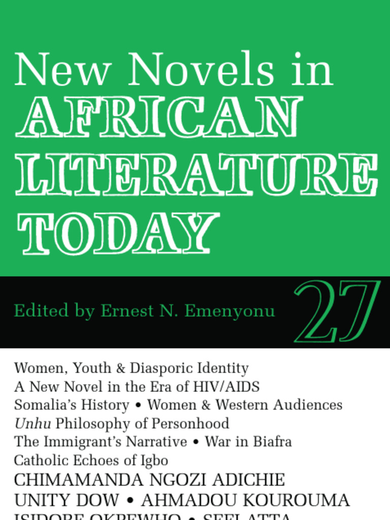 ALT 27 New Novels in African Literature Today (African - Kate Kirkwood ...
