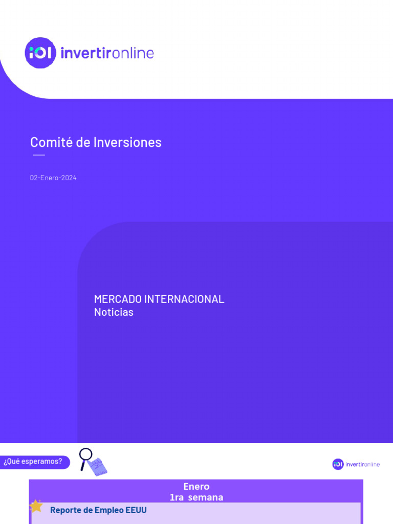 Comité de Inversiones 02-Ene | Descargar gratis PDF | Dólar de los Estados Unidos | Economias