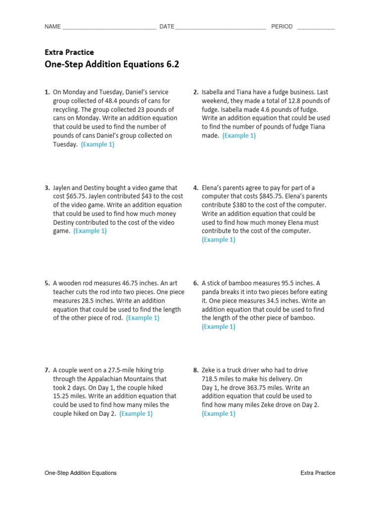 6.2 Extra Practice | PDF | Mathematical Concepts | Applied Mathematics