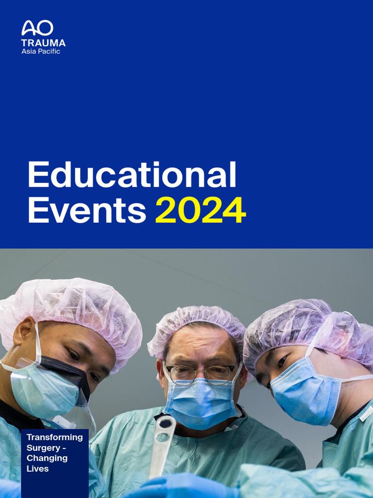 AO Trauma Course Calendar 2024 | PDF | Surgery | Human Leg