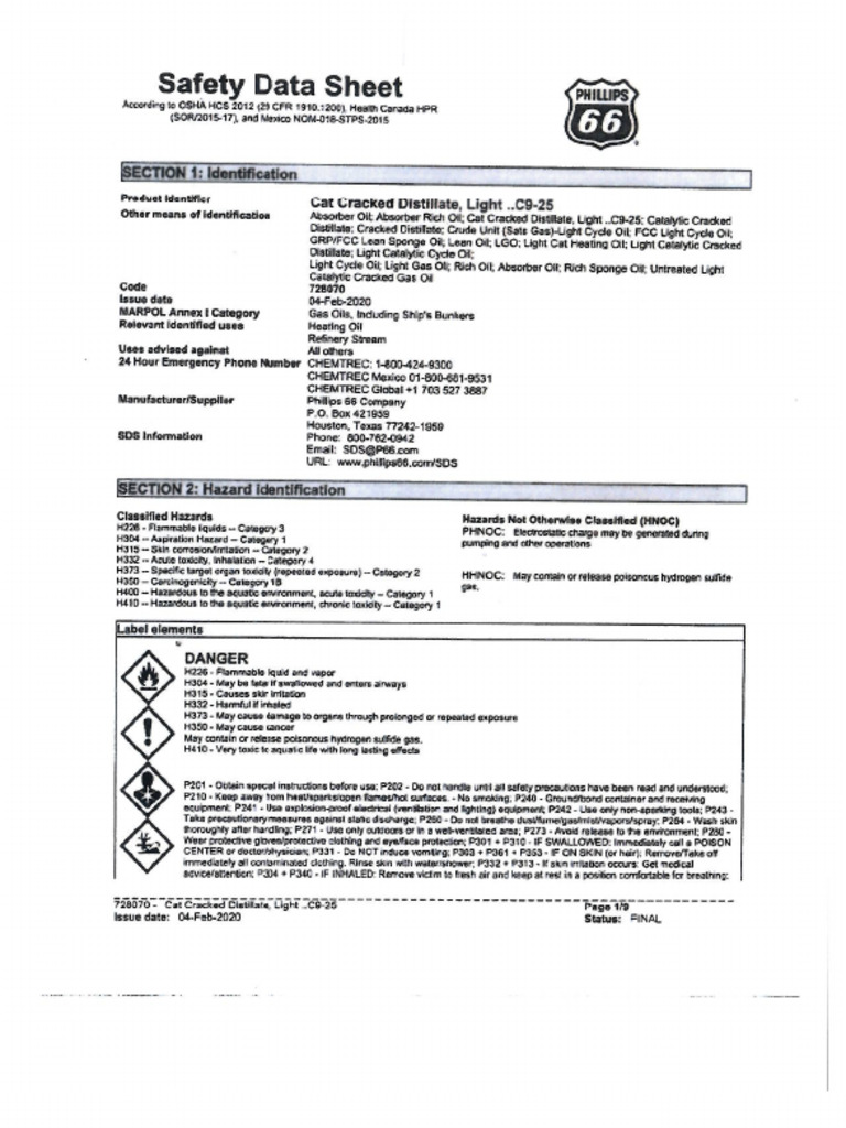 GO MSDS | PDF