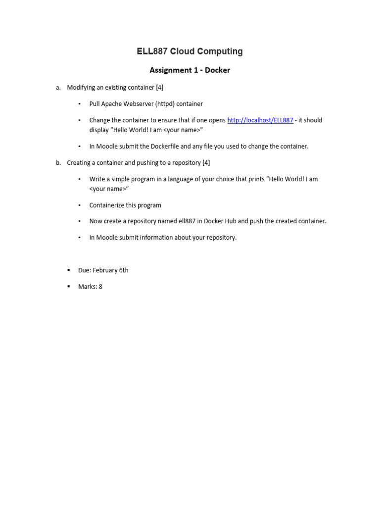 Docker Assignment | PDF Docker Assignment | PDF
