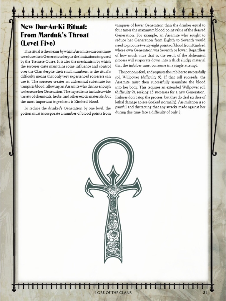 Assamite Ritual & Brujah Lore | PDF | Catharism