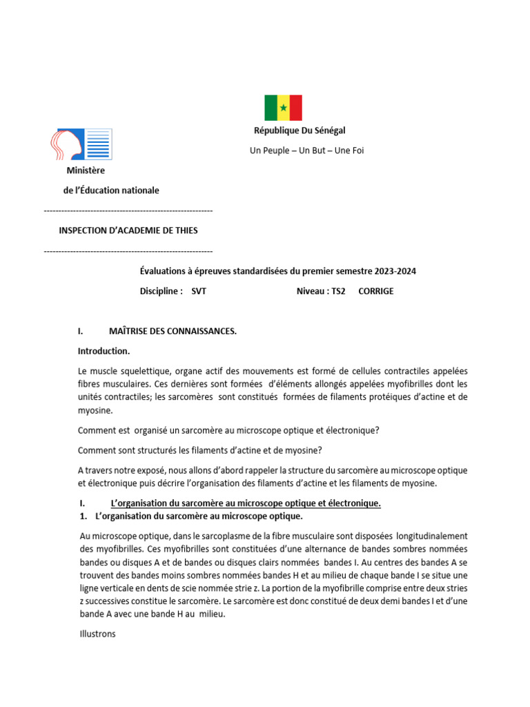 Corrigé Epreuve ts2 Normale | PDF | Sérotonine | Dopamine