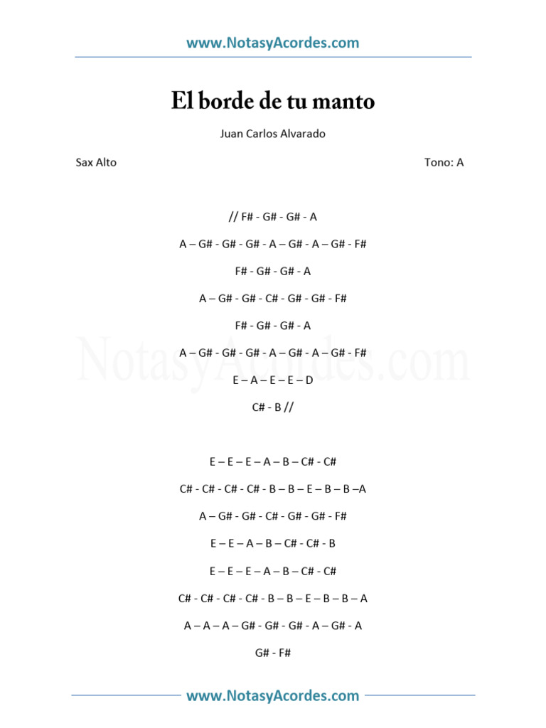 El Borde de Tu Manto Juan Carlos Alvarado | PDF