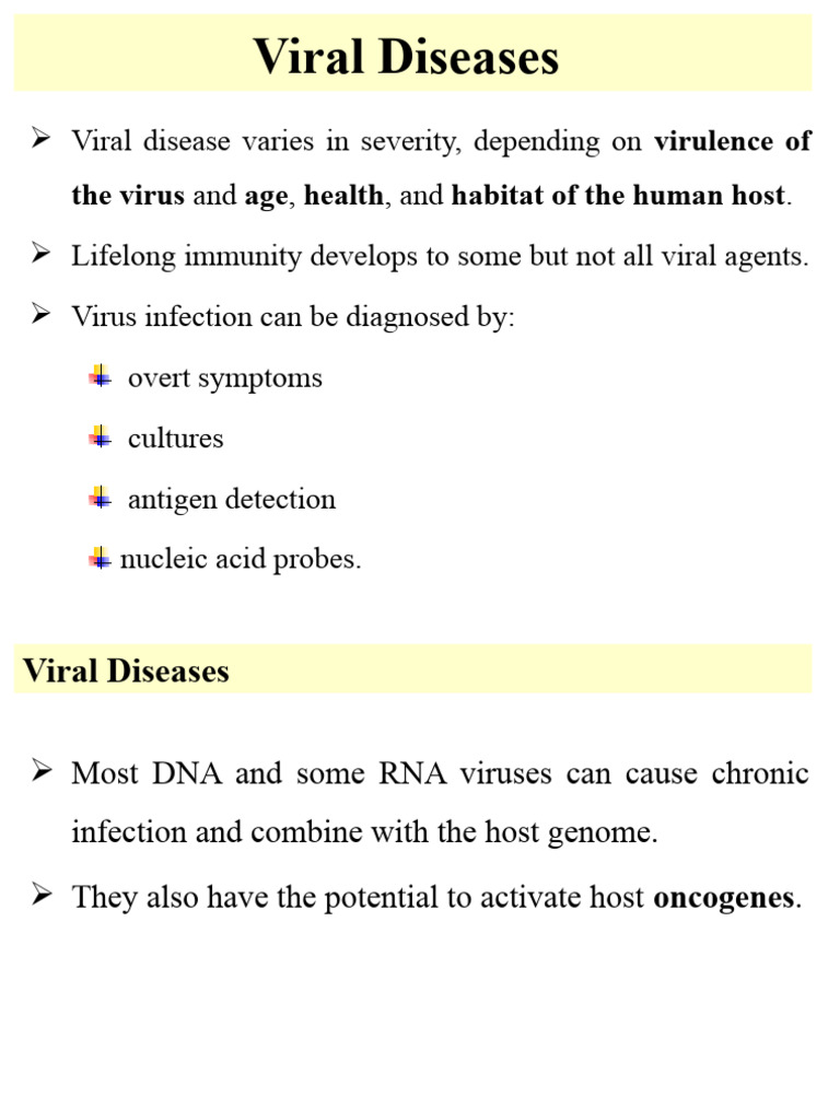 Virology Lecture 7 Viral Disese | PDF | Virus | Hepatitis