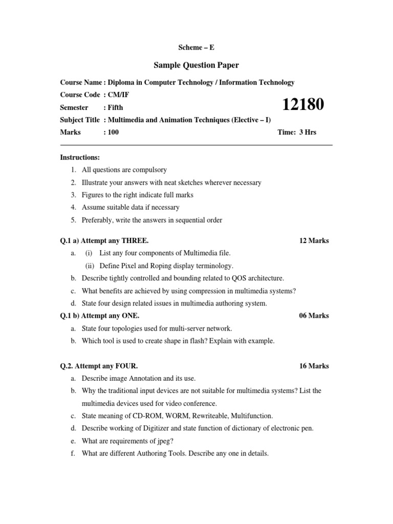 Multimedia and Animation Techniques 1 | PDF | Multimedia | Data Compression