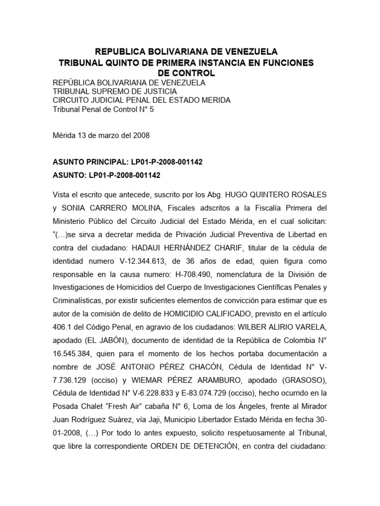Muerte de Wilber Varela "El Jabón" | PDF | Política | Ciencias sociales