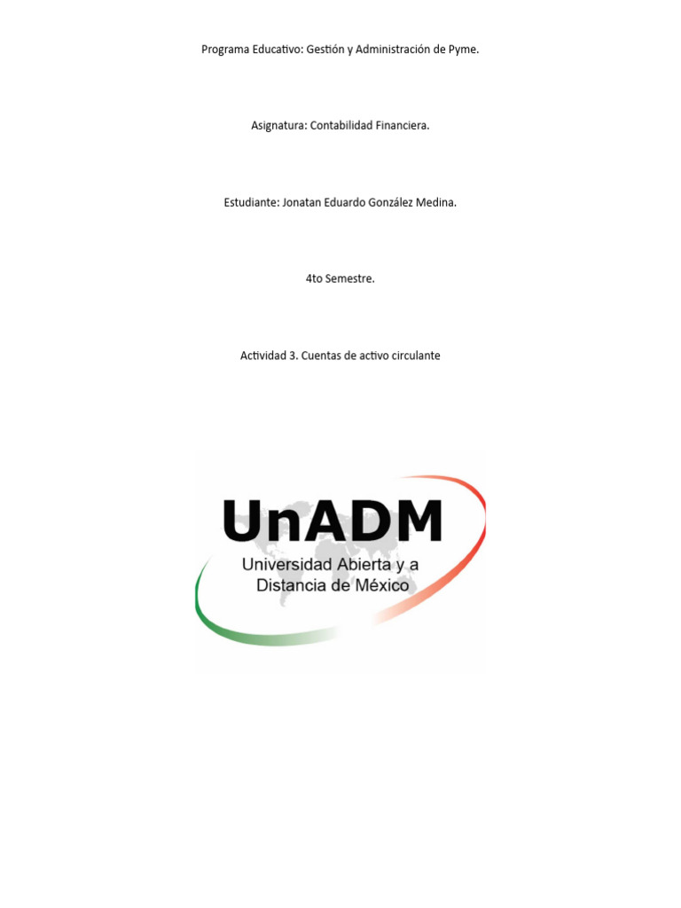 GCNF U1 A3 Jogm | PDF | Contabilidad | Business