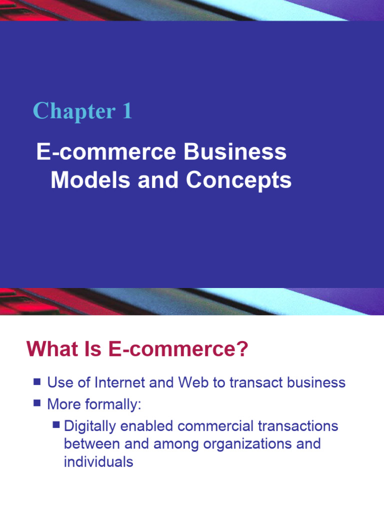 Chapter 1 | PDF | Competitive Advantage | E Commerce