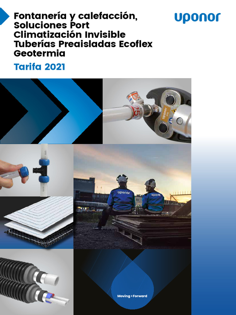 Soluciones Uponor: Tuberías y Accesorios 2021 | PDF | Calor | Tubería (transporte de fluidos)