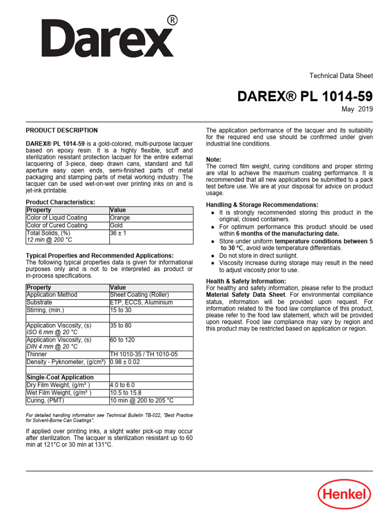 Darex PL 1014-59 - en | Download Free PDF | Trademark | Legal Liability