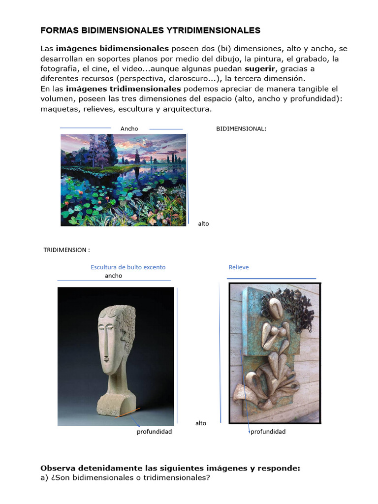 9 - Bidimension y Tridimension - Relieve | PDF