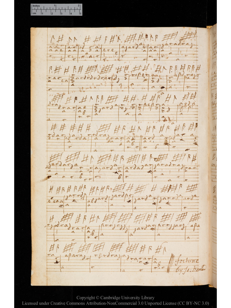 Fortune My Foe - Dowland Facsimile | PDF