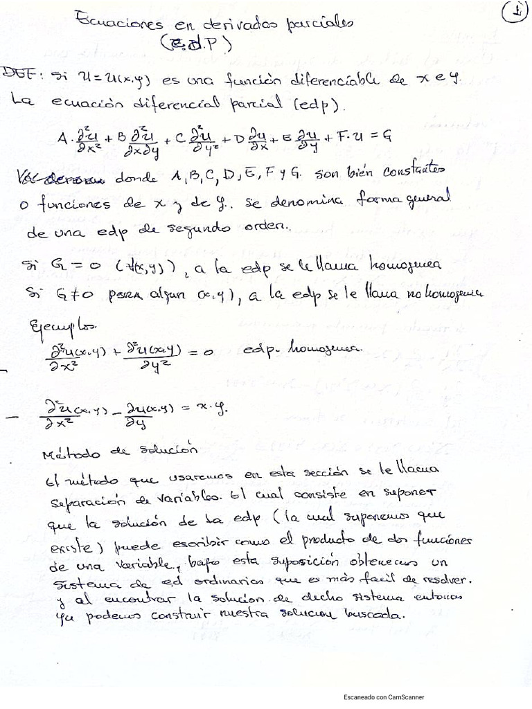 Método de Separación de Variables | PDF