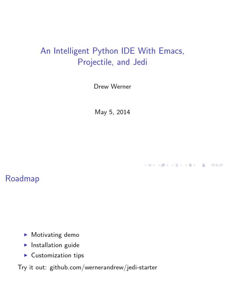 Tmpq5a39env Using Emacs As A Python Ide | PDF | Integrated Development Environment | Python ...