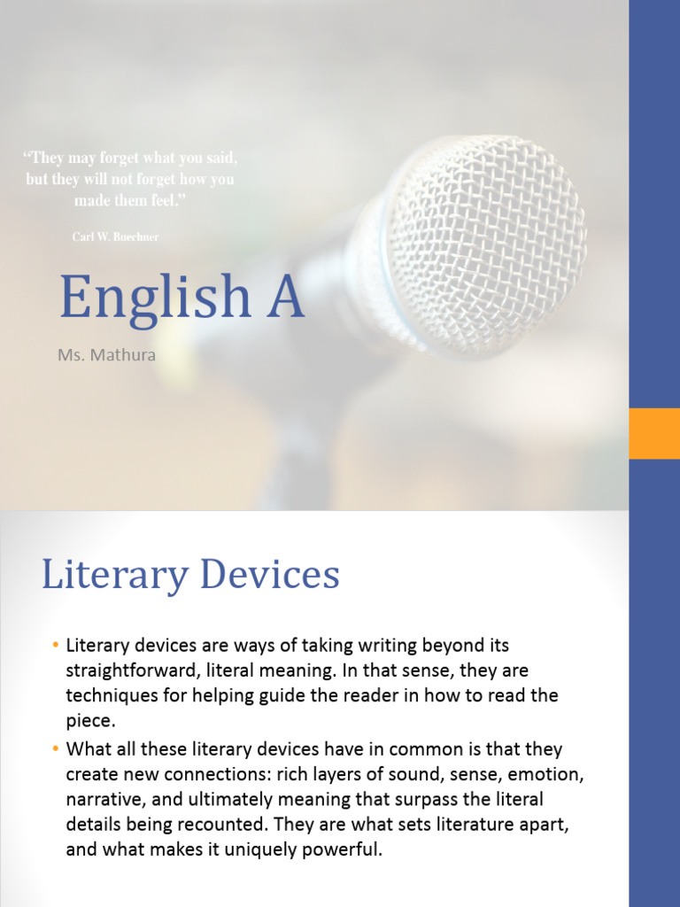 6 - Literary Devices | PDF | Poetry | Metaphor