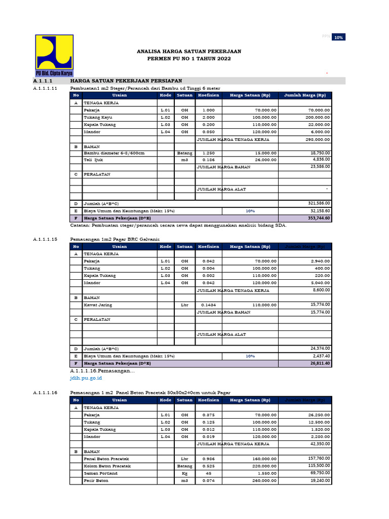 Contoh HPS PERHITUNGAN TKDN WILKER MAUMERE 10 MEI | PDF