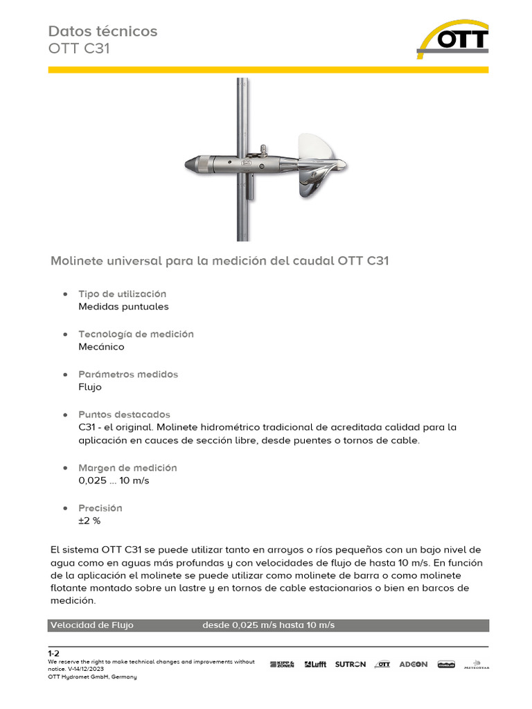 Ott OTT C31 | PDF