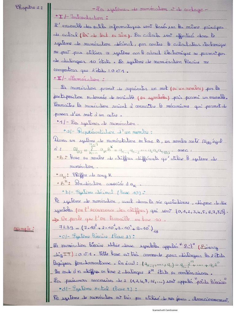 Chapitre2 - Les Systèmes de Numération Et de Codage | PDF